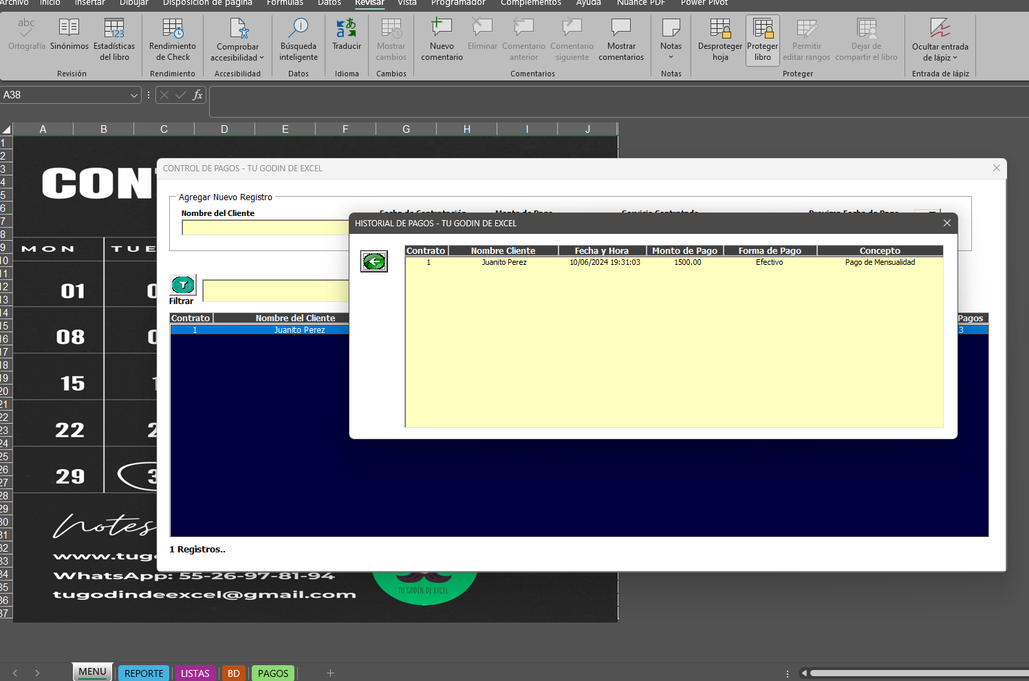 Plantilla para Control de Pagos 2024 – TU GODIN DE EXCEL