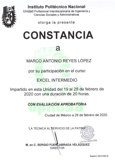 Certificados – TU GODIN DE EXCEL