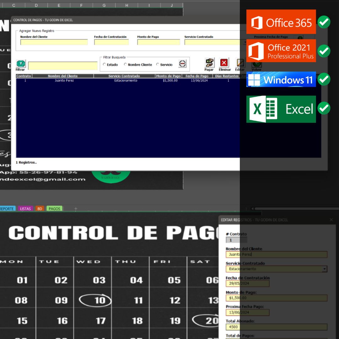 Plantilla para Control de Pagos 2024 – TU GODIN DE EXCEL